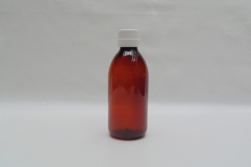 Botella plástico PET topacio Pilfer 28 con tapón precinto en blanco y ...