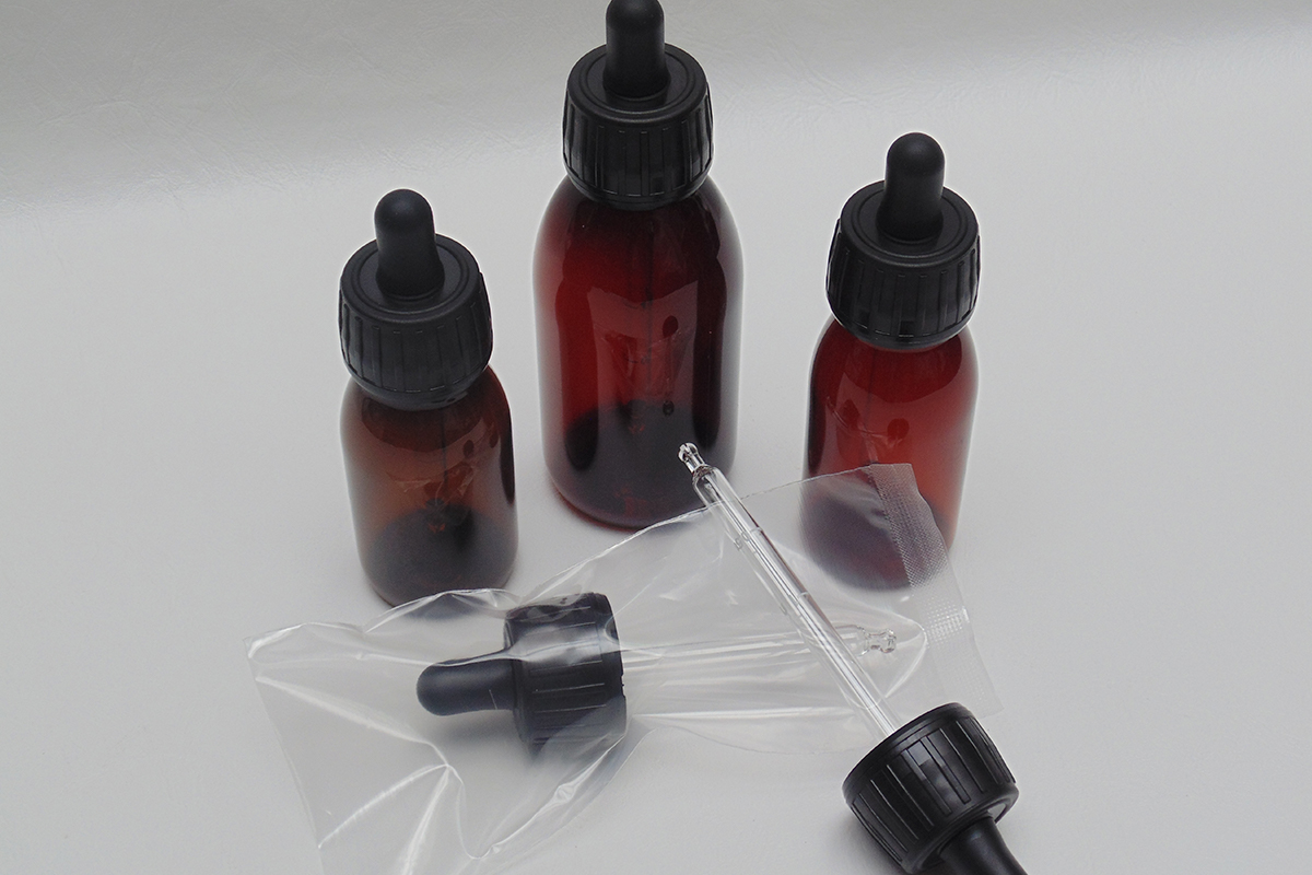 Botella plástico PET topacio Pilfer 28 con tapón cuentagotas ...